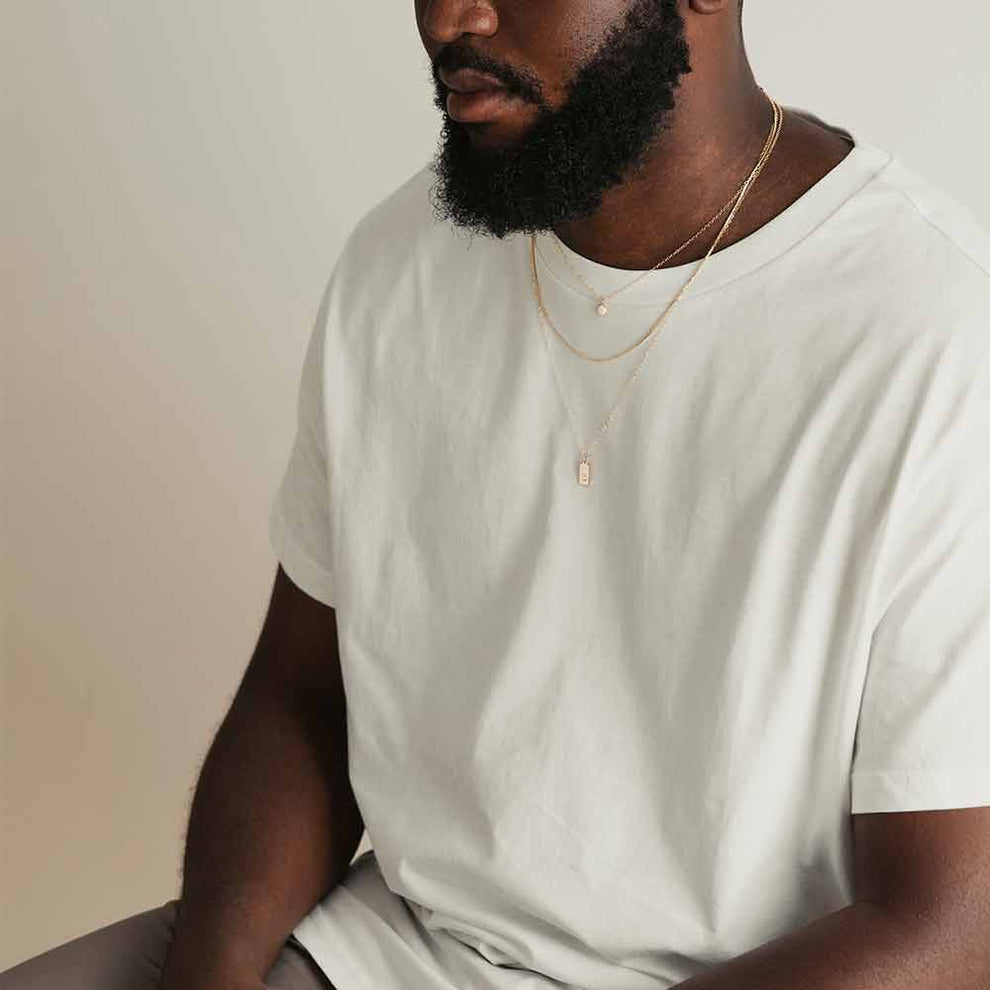 Initial Tag Necklace – Strut Jewelry